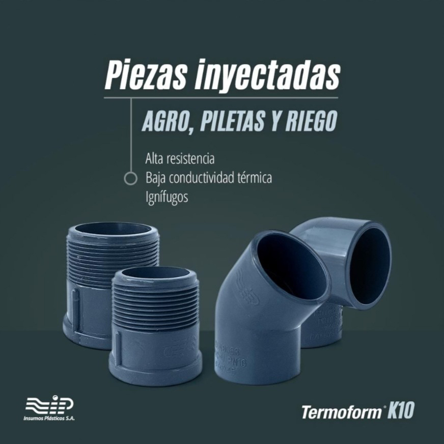 Codo 90° Inyectado Ø 40 Termoform - Insumos Plásticos S.A.